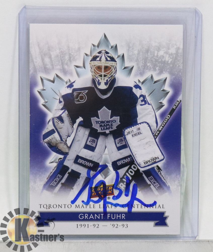 SIGNED GRANT FUHR TORONTO MAPLE LEAFS CENTENNIAL