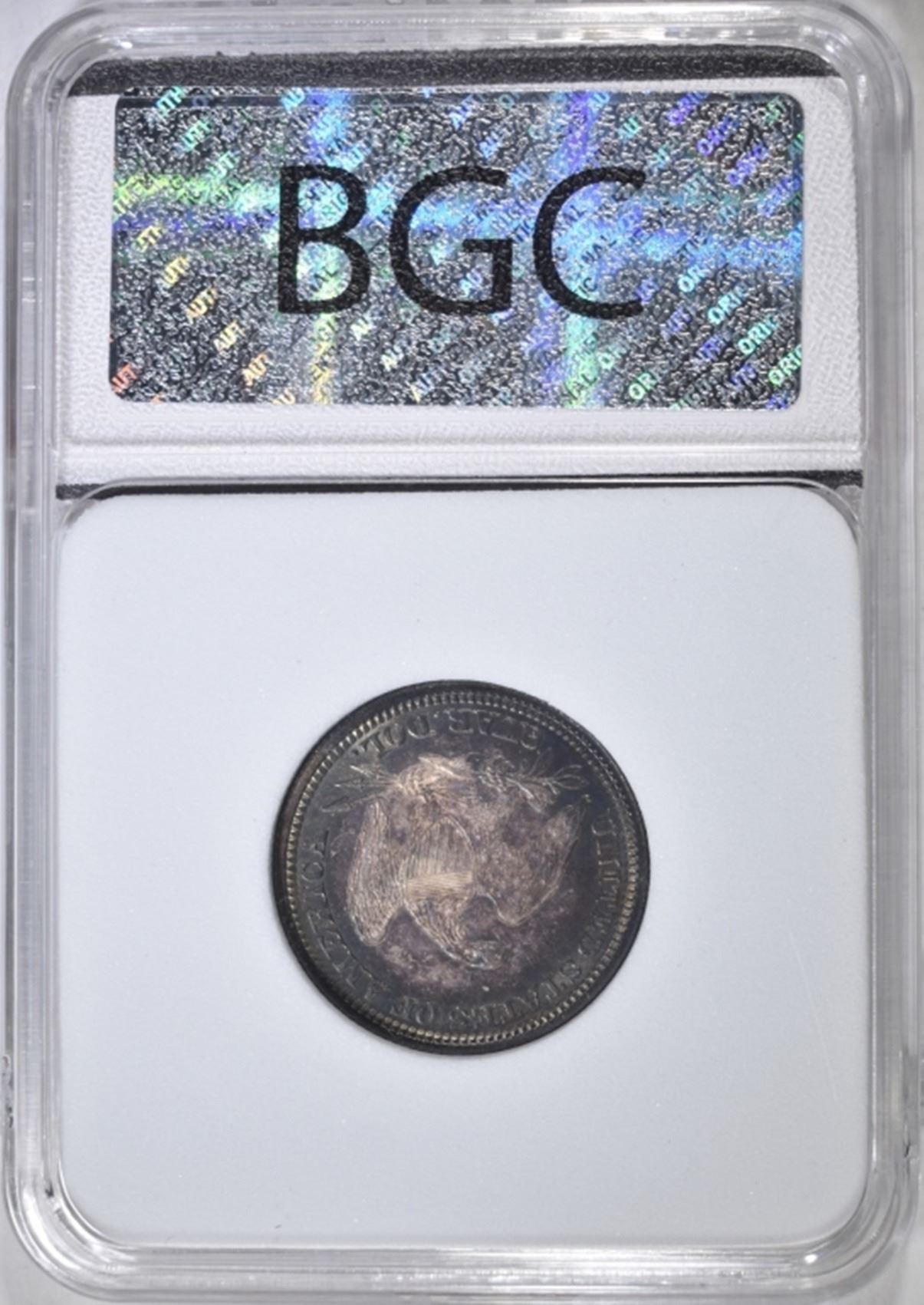 1865 SEATED LIBERTY QUARTER BGC SUPERB GEM