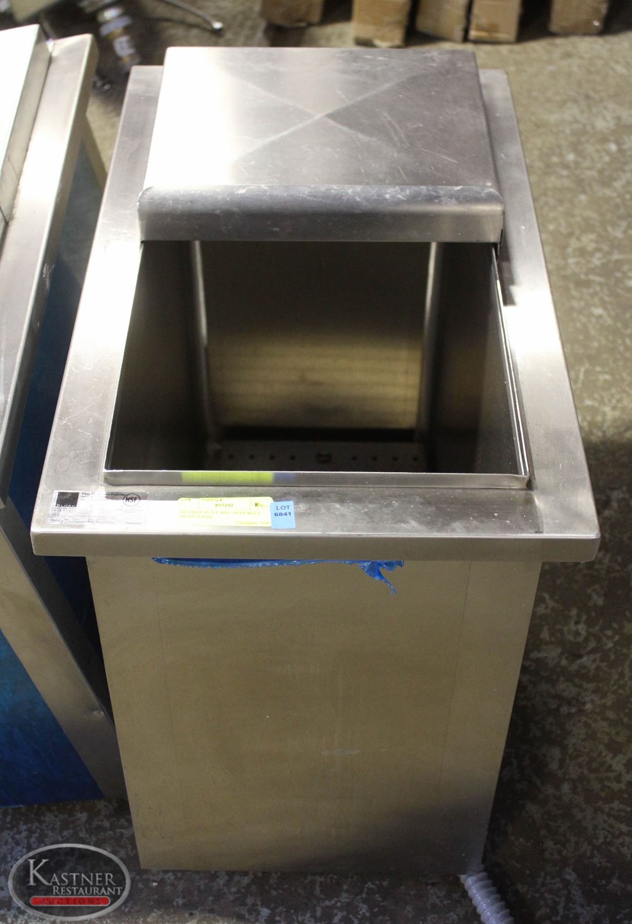 S/S DROP-IN ICE BIN / DEEP WELL DRAIN BASIN