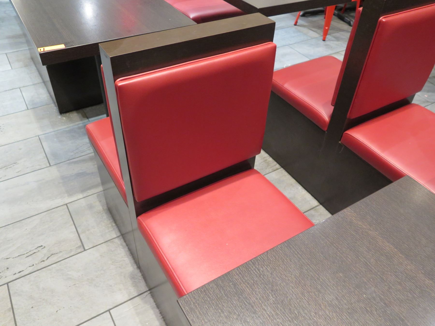 Row Of 4 Tables 30 X 24 X 30 H Each 3 Single Booth Bench Seats 2 row-of-4-tables-30-x-24-x-30-h-each-3-single-booth-bench-seats-2
