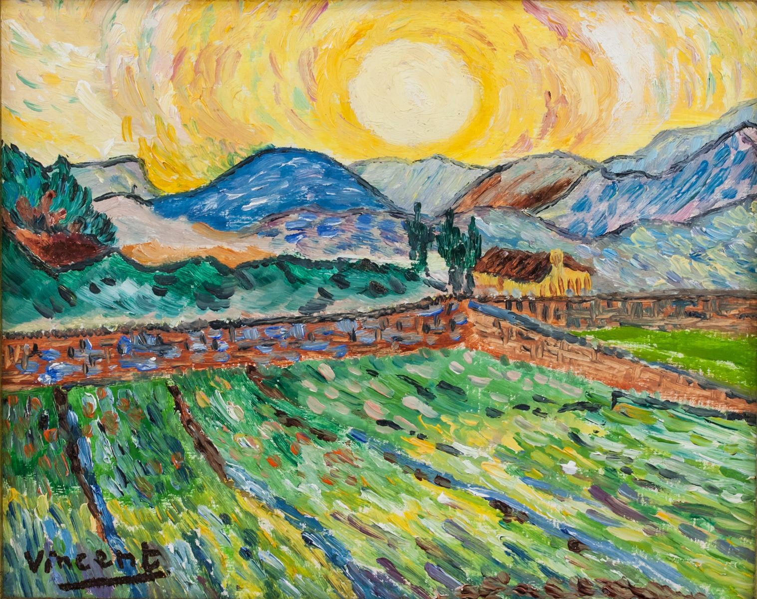 Vincent van Gogh Dutch Oil Board Galerie Beyeler