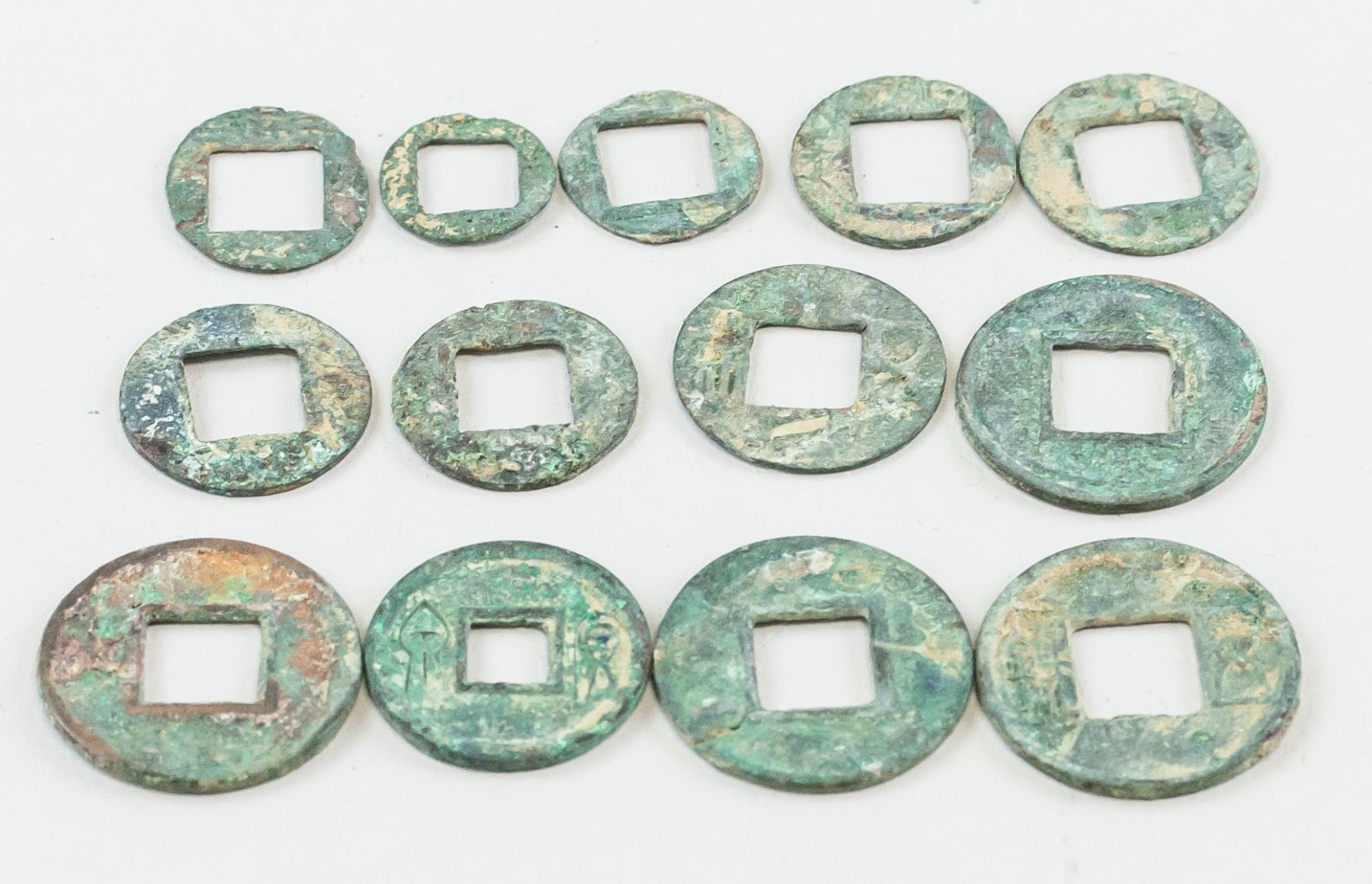 Group of 13 Chinese Han Dynasty Copper Coins