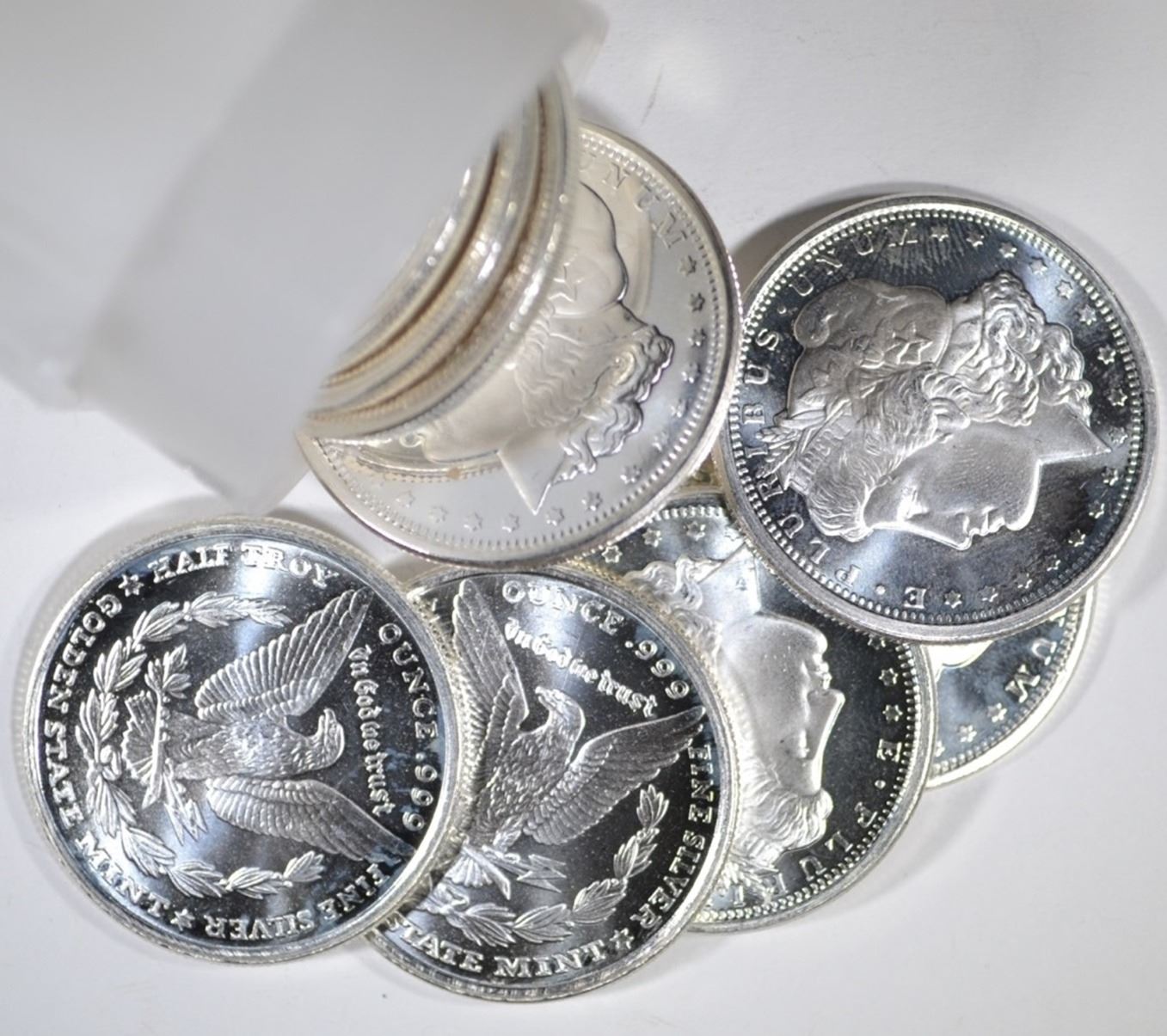 1 ROLL (20) 1/2 OZ SILVER MORGAN ROUNDS