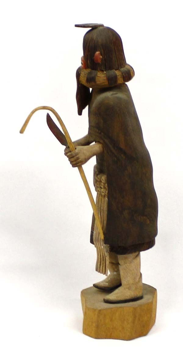 Hopi Black Ogre Lady Kachina by Godfrey Hayah