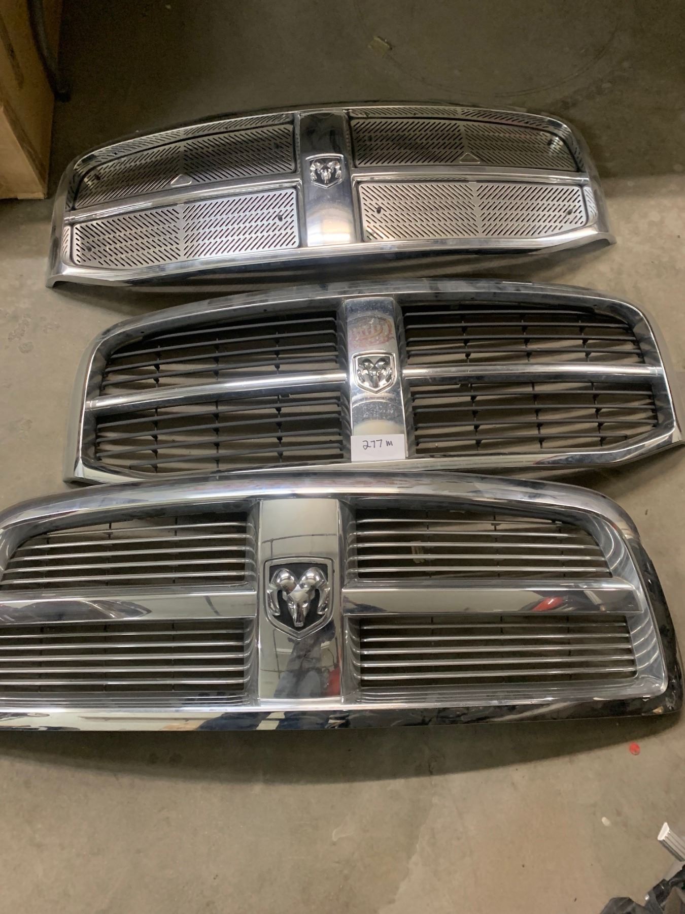 3 Dodge Ram grills - Man Cave Art