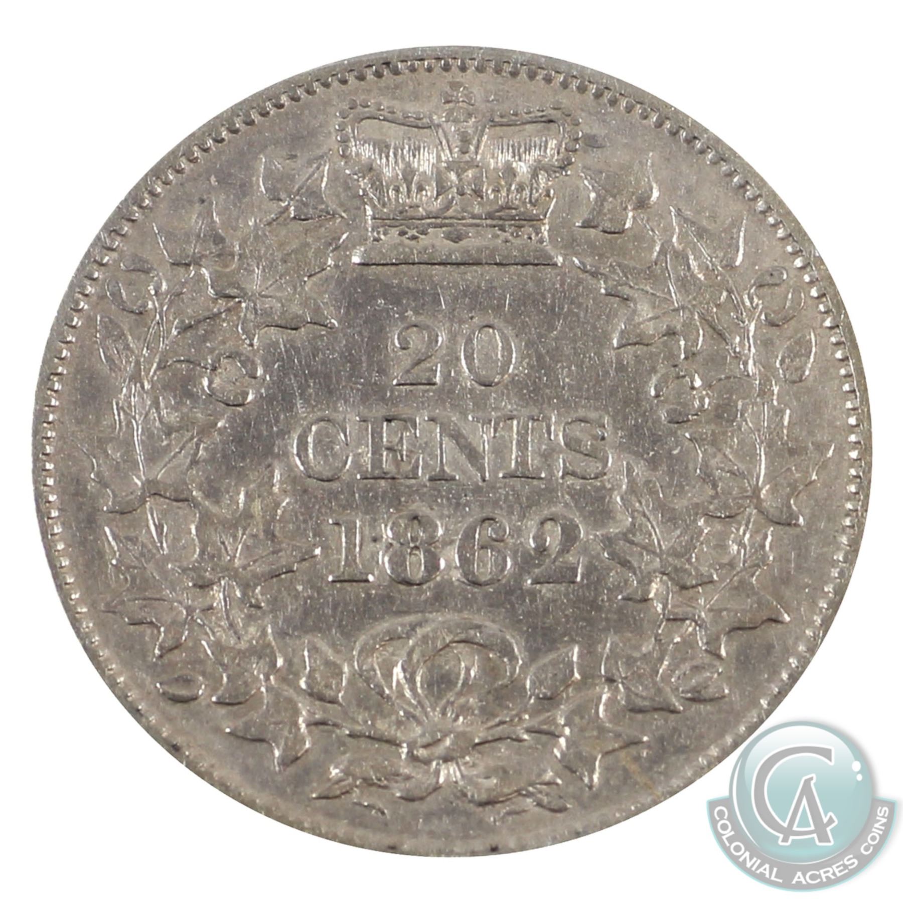 New Brunswick 20-cent 1862 ICCS Certified VF-30.