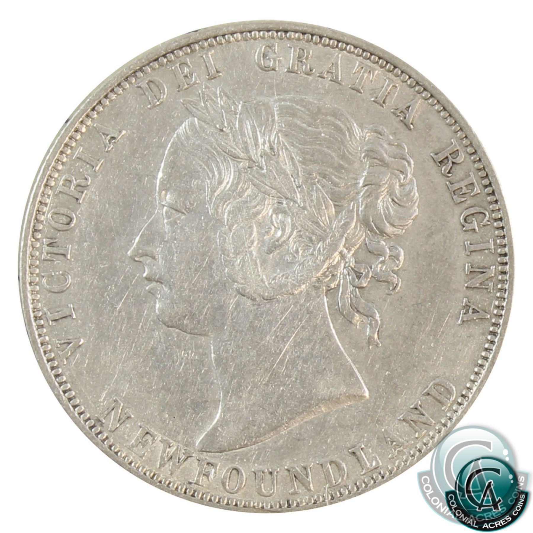 Newfoundland 50-cent 1894 ICCS Certified EF-40.