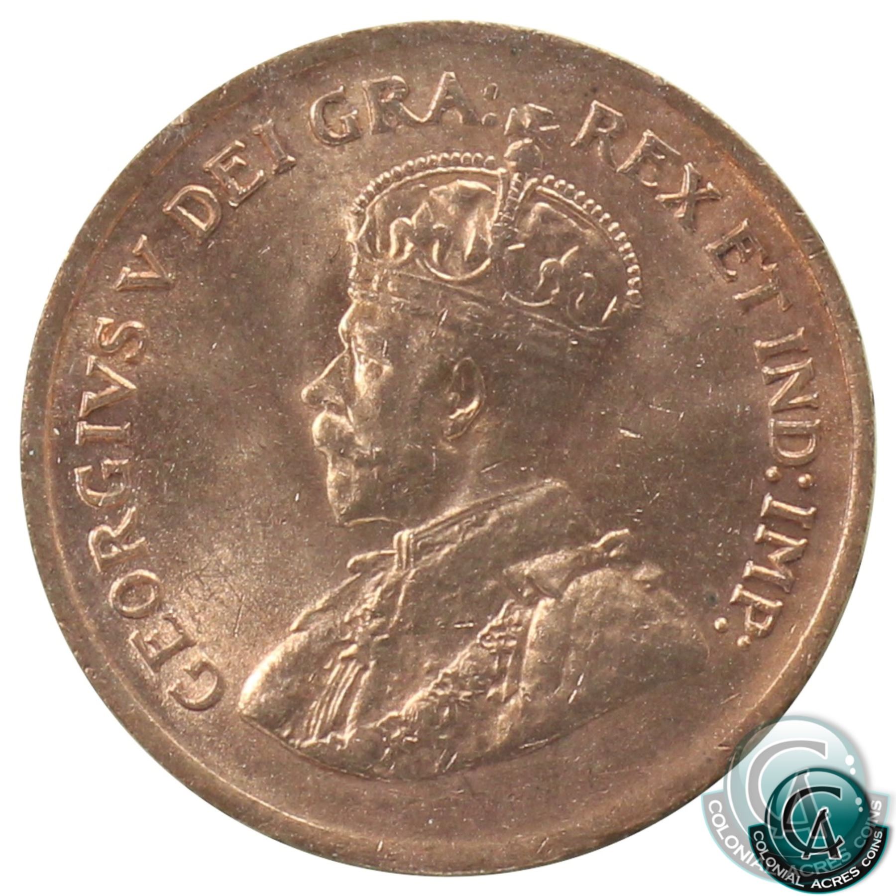 1-cent 1924 ICCS Certified MS-64 Red. Bright coin with radiant lustre ...