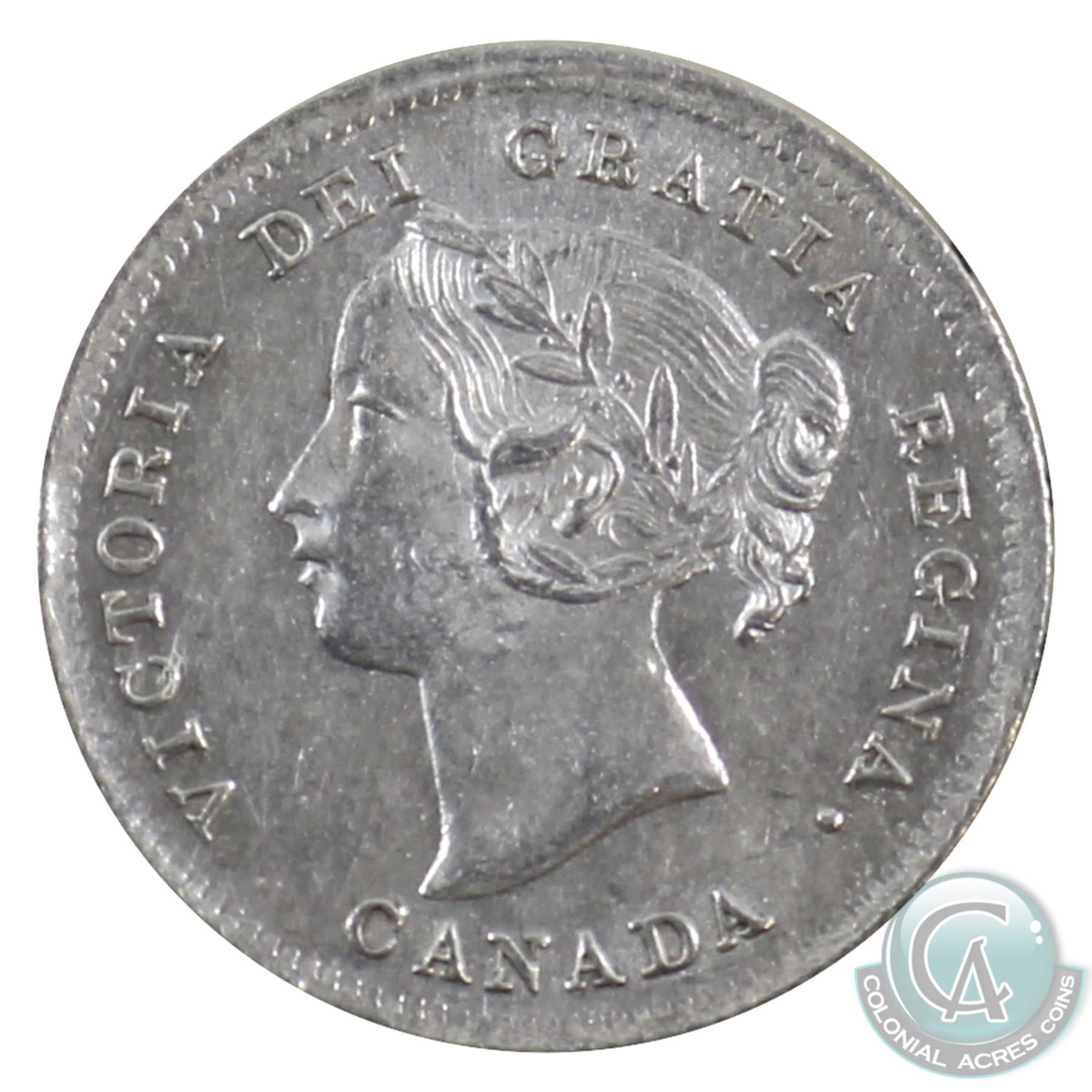5-cent 1899 ICCS Certified AU-55