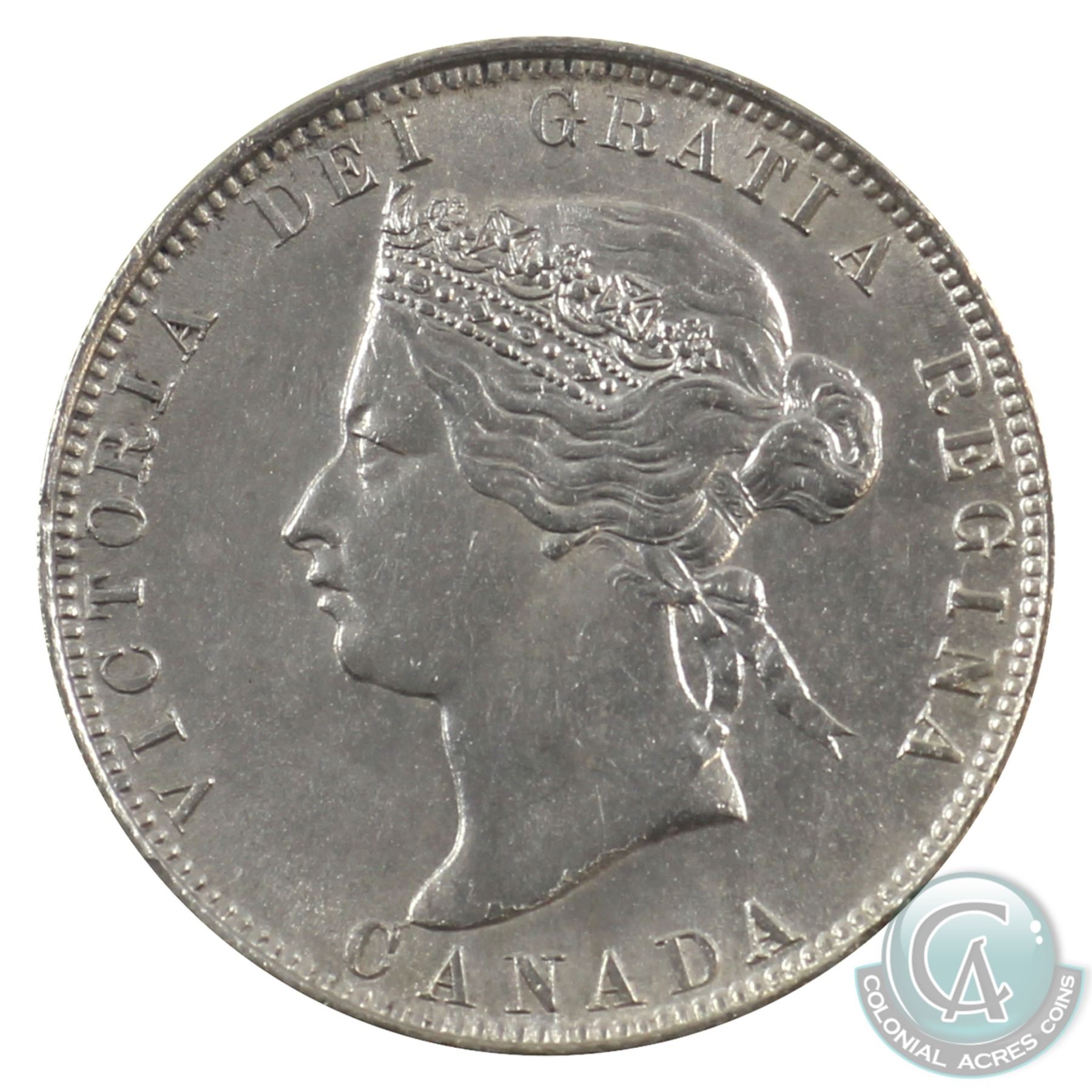 25-cent 1874H ICCS Certified MS-62. Blast white, beautiful strike, shows better than the grade.
