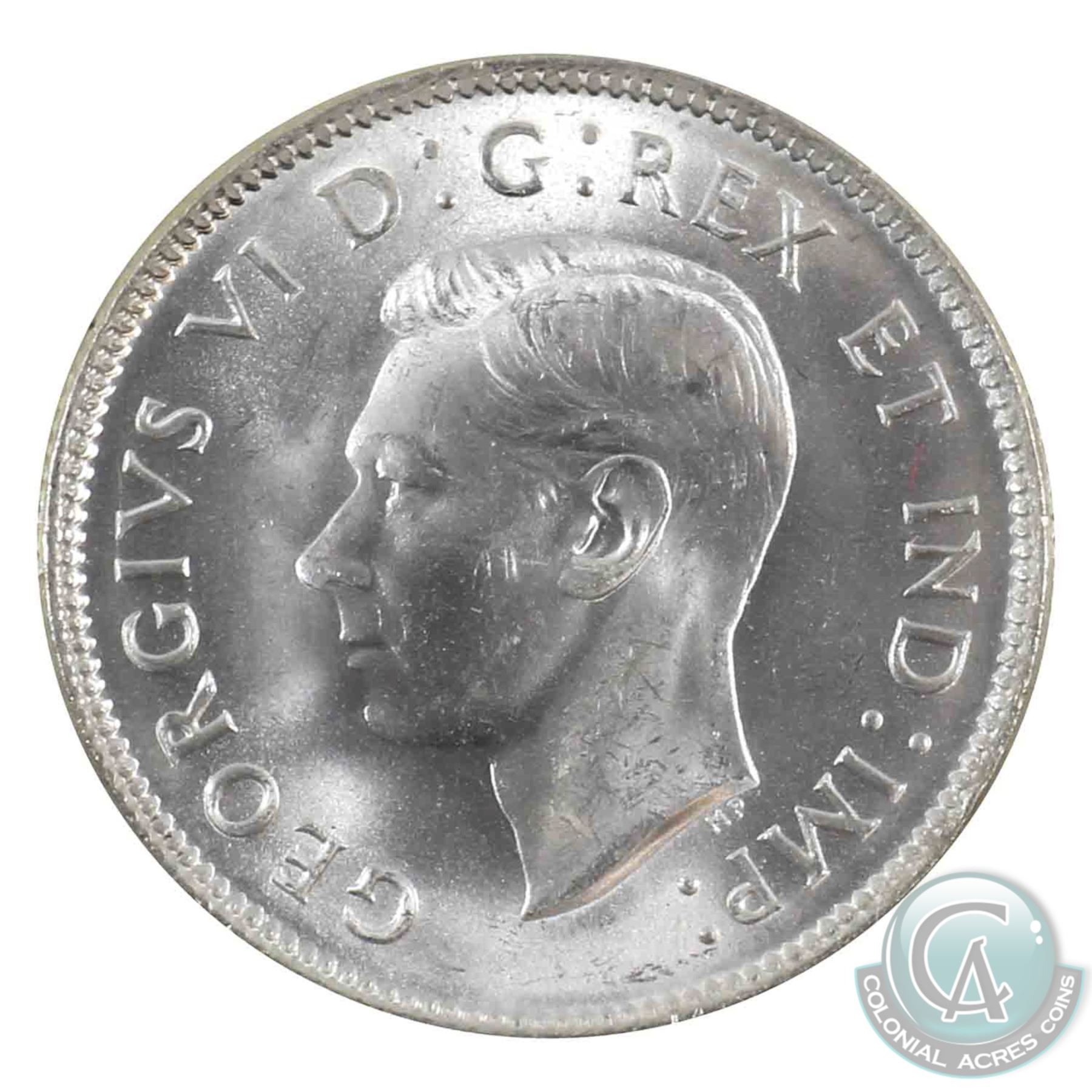 25-cent 1944 ICCS Certified MS-65. Blast white with immense lustre.