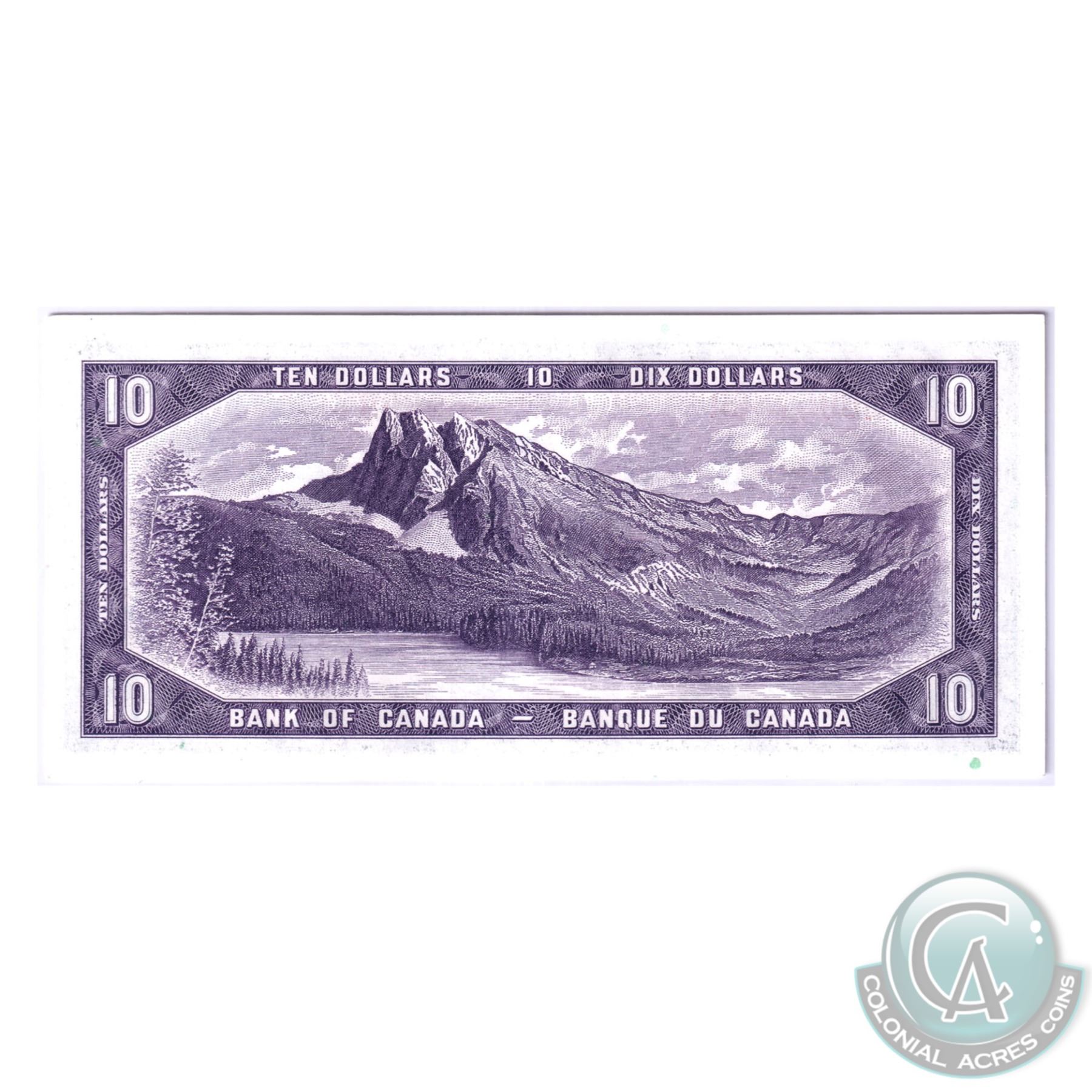 BC-32b 1954 Bank of Canada Devil's Face $10, Beattie-Coyne, S/N: I/D6951639. BCS Certified CUNC-62 O