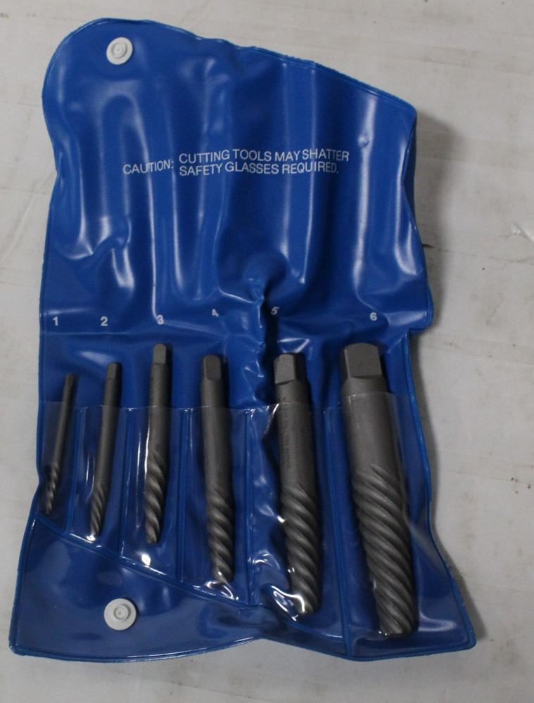NEW 6 PIECE SCREW EXTRACTOR SET