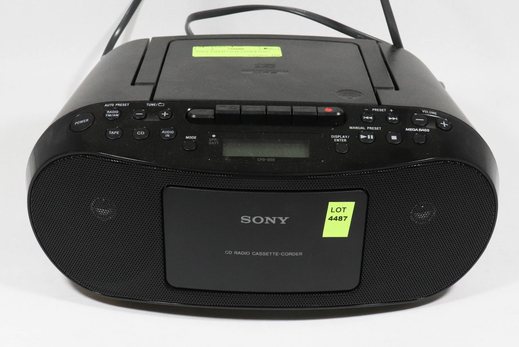 SONY AM/FM CD PLAYER RADIO,