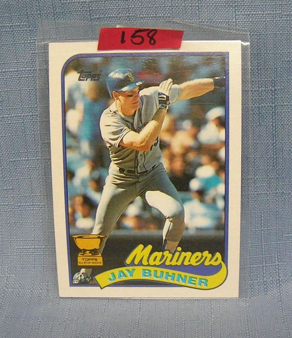 Vintage Jay Buhner rookie baseball card