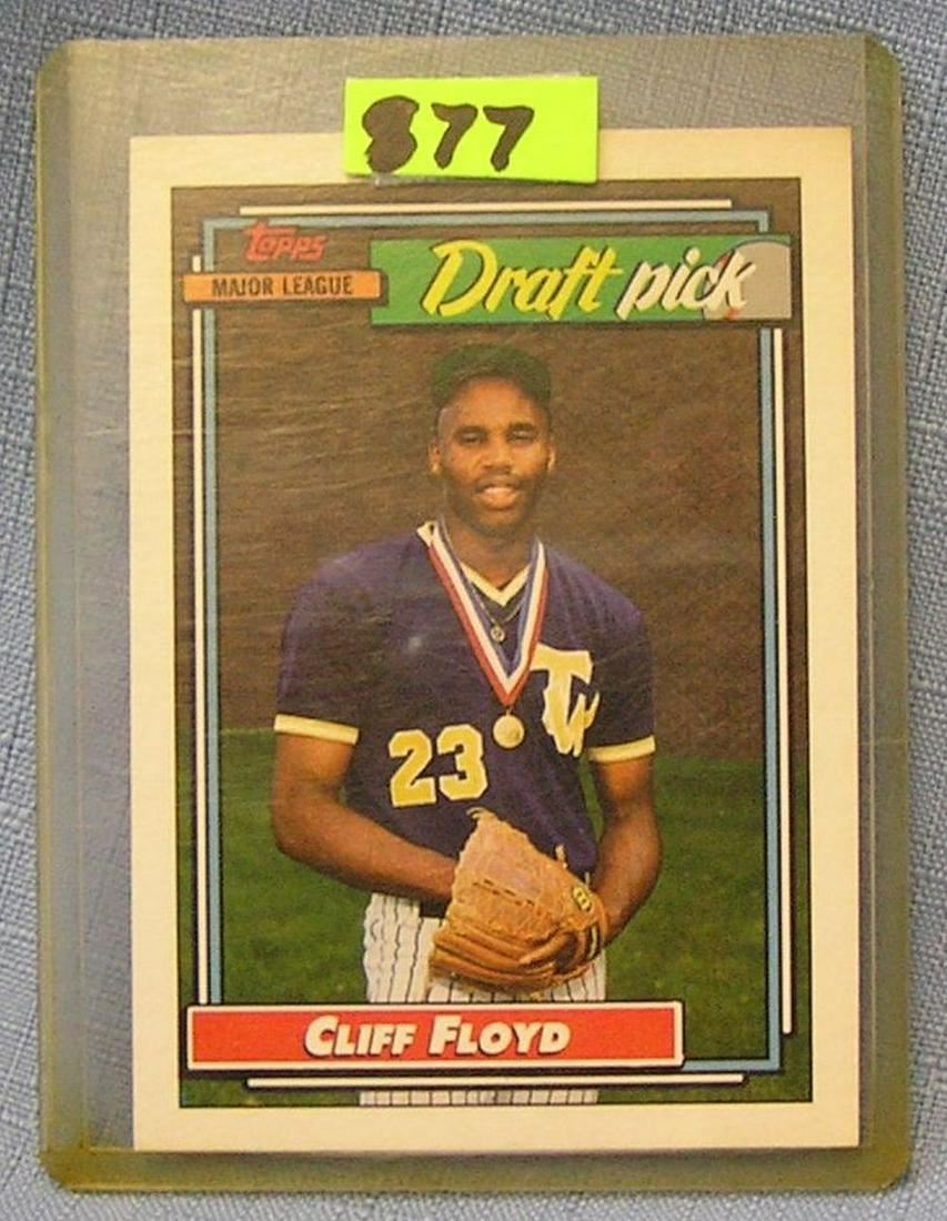 Vintage Cliff Floyd rookie baseball card