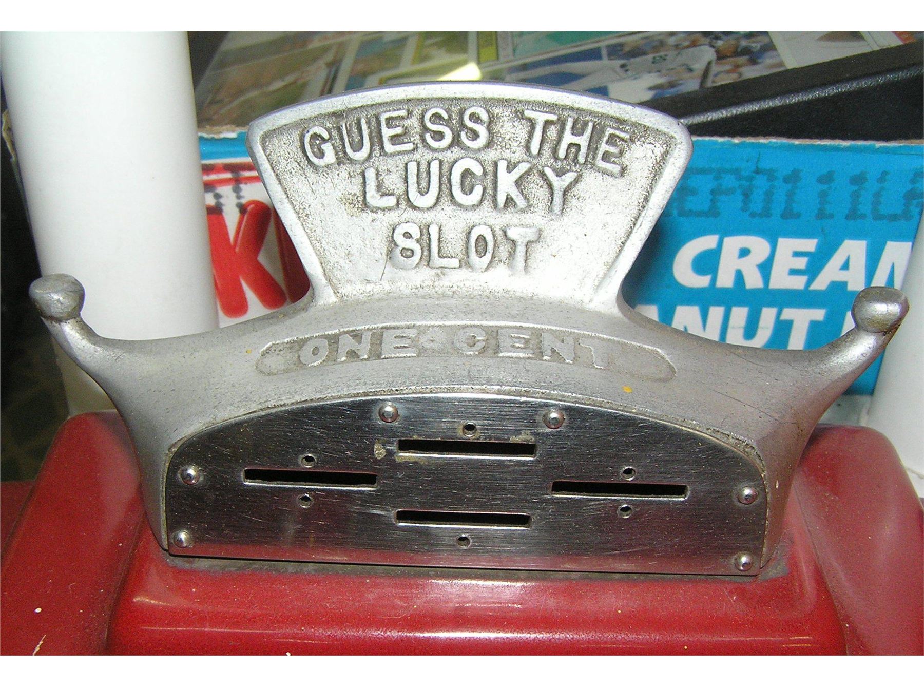 Antique fortune telling penny scale