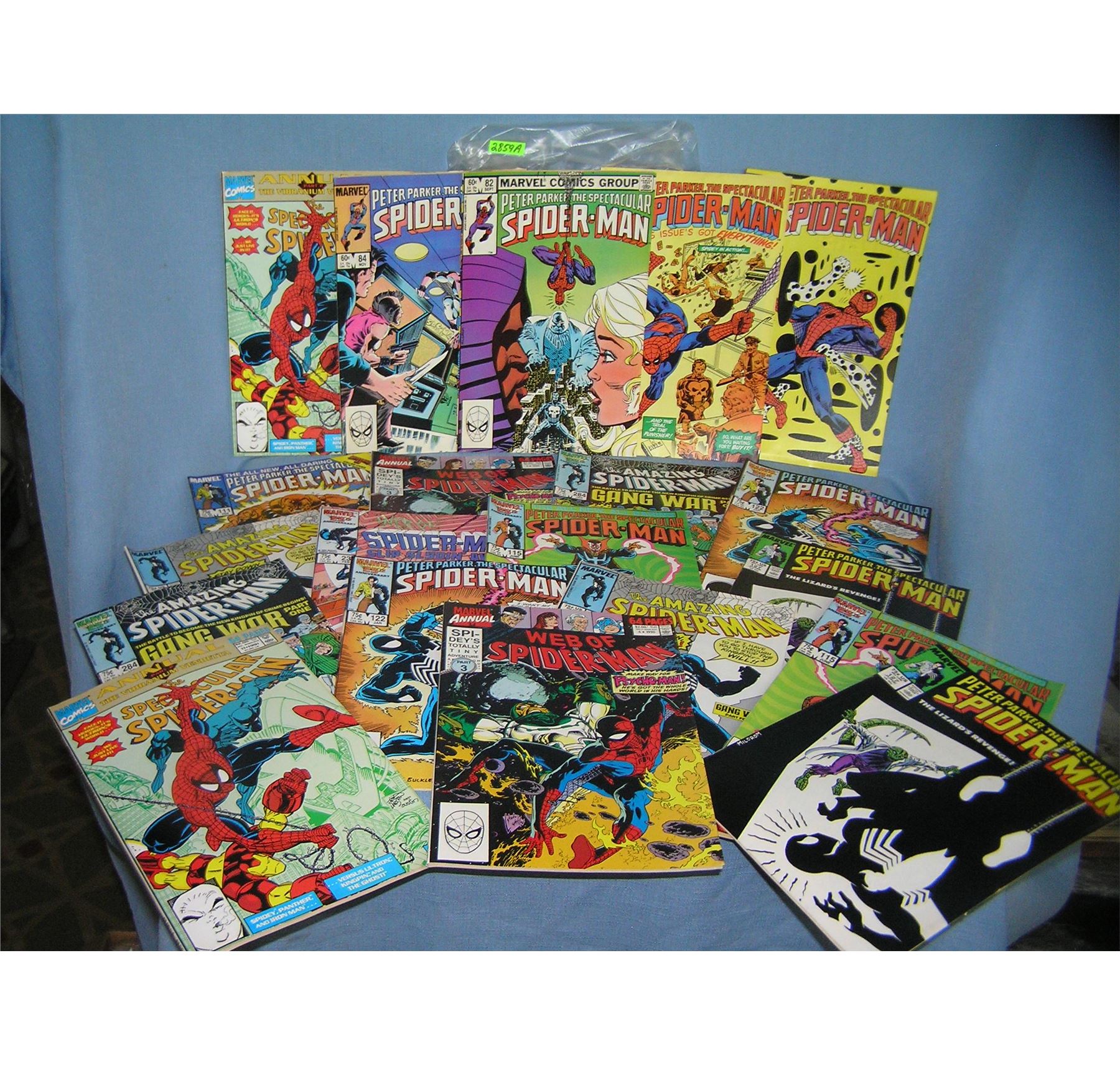 Collection of vintage Spiderman comic books