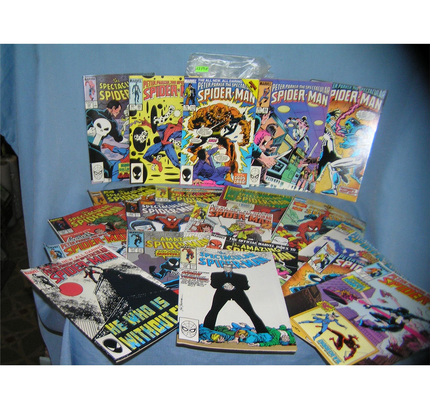 Collection of vintage Spiderman comic books