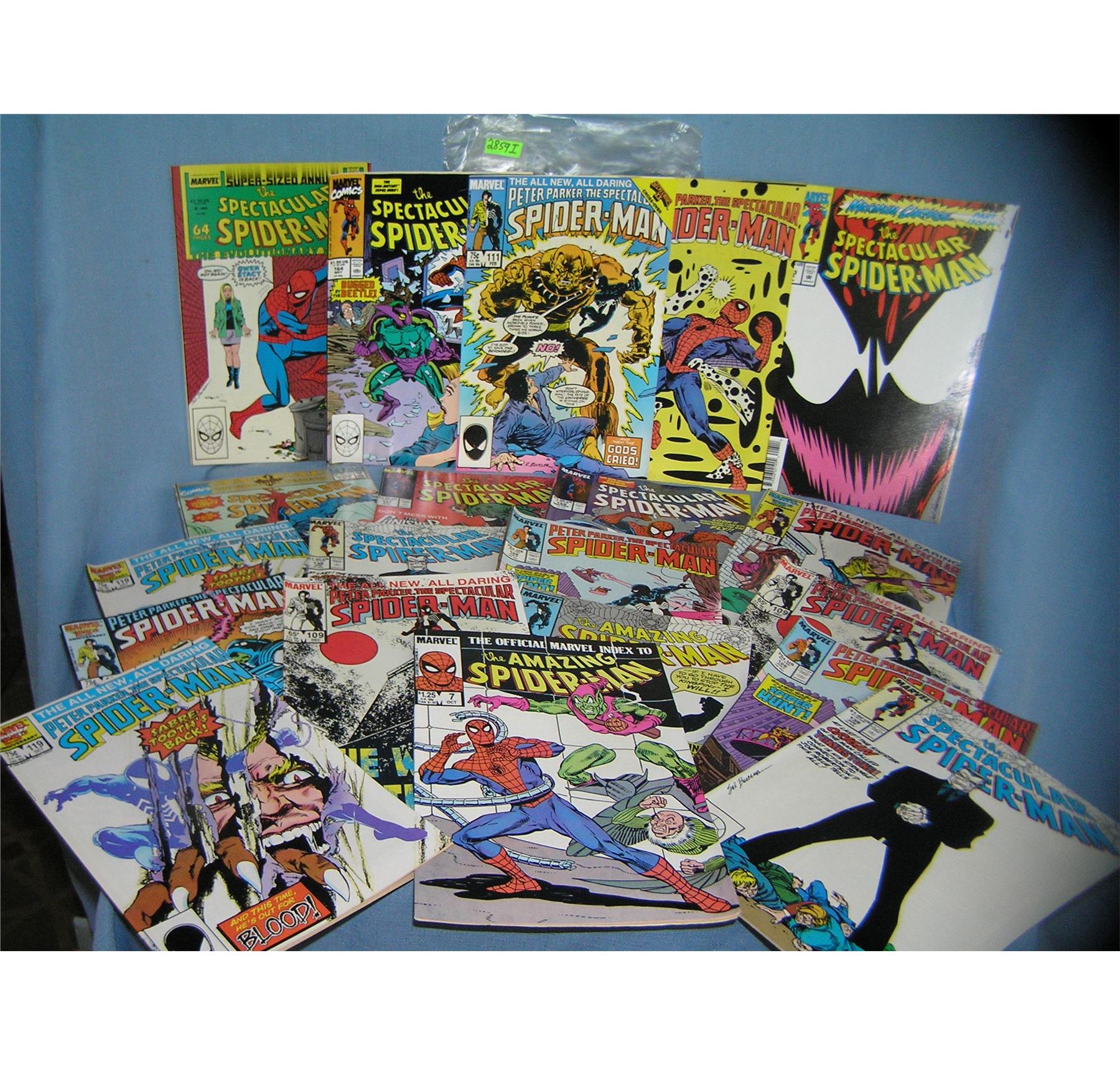 Collection of vintage Spiderman comic books