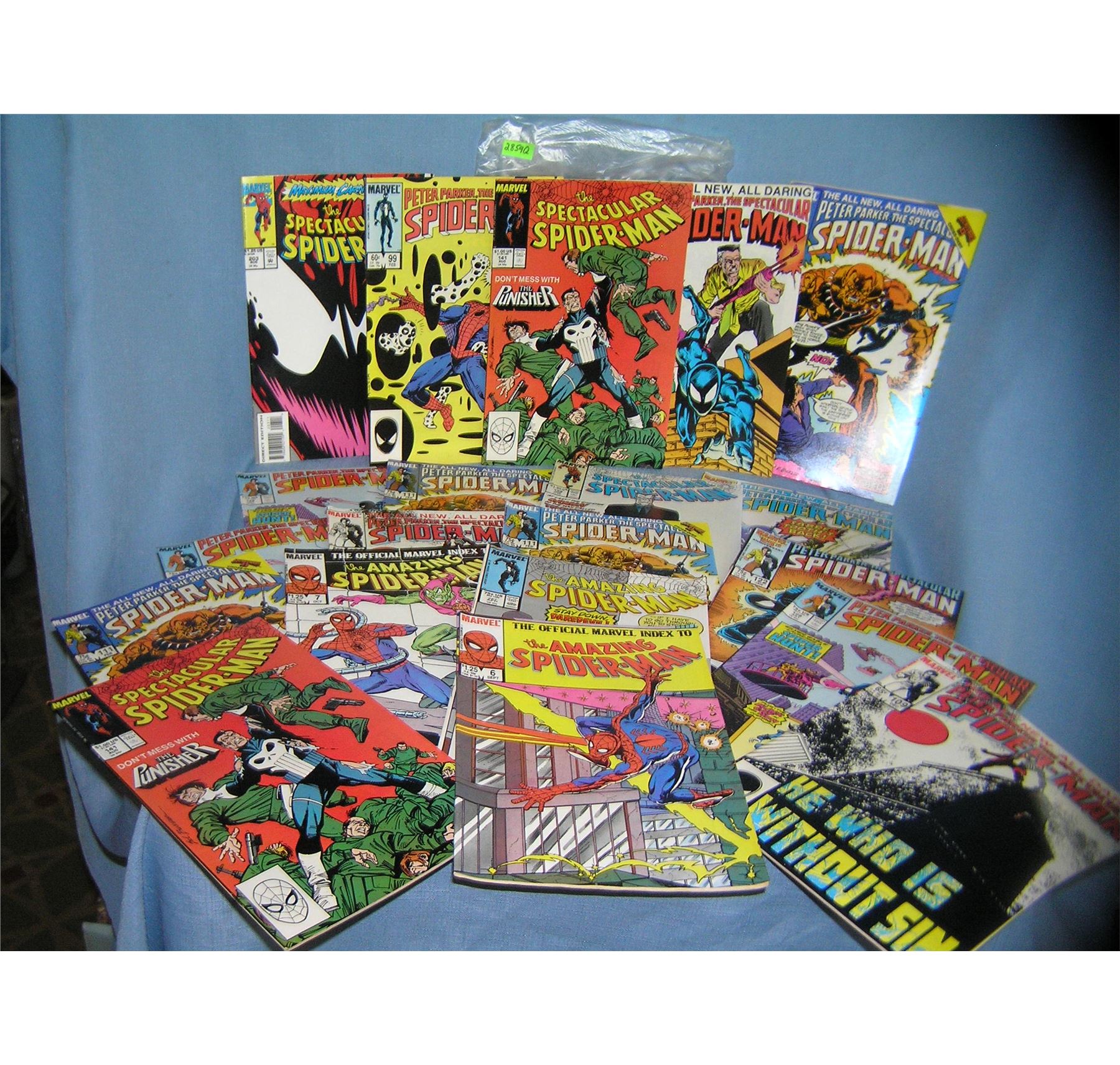 Collection of vintage Spiderman comic books