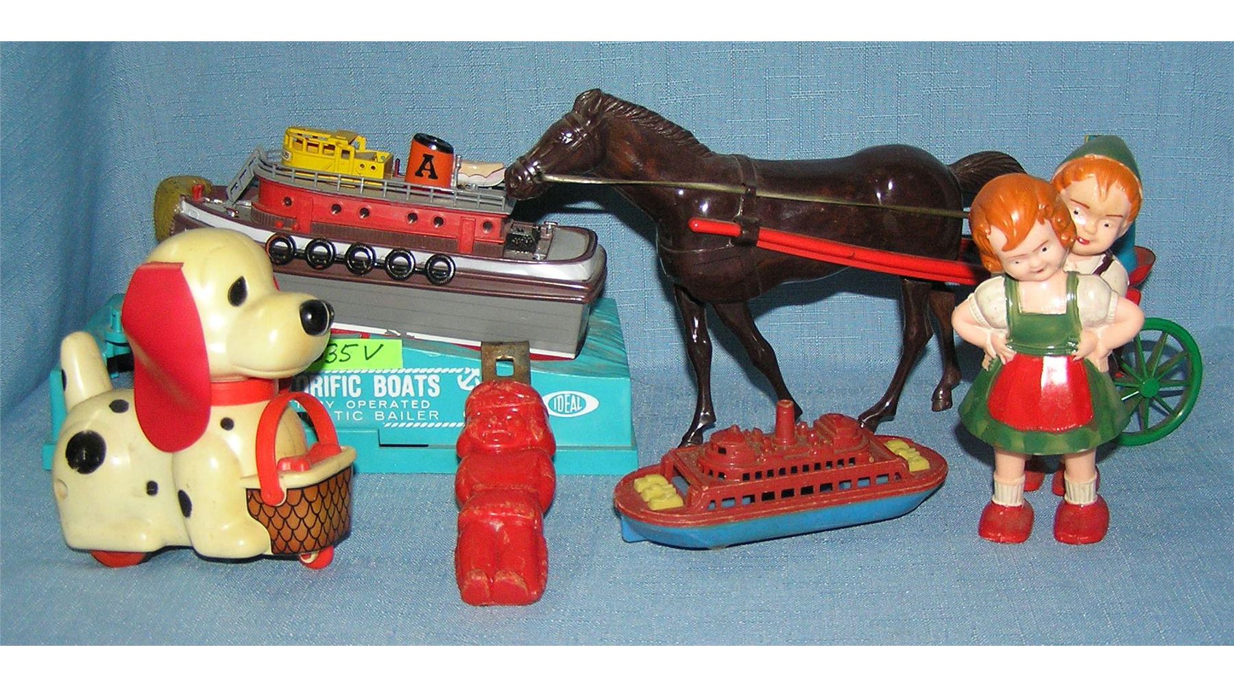 Vintage hard plastic toys and collectables