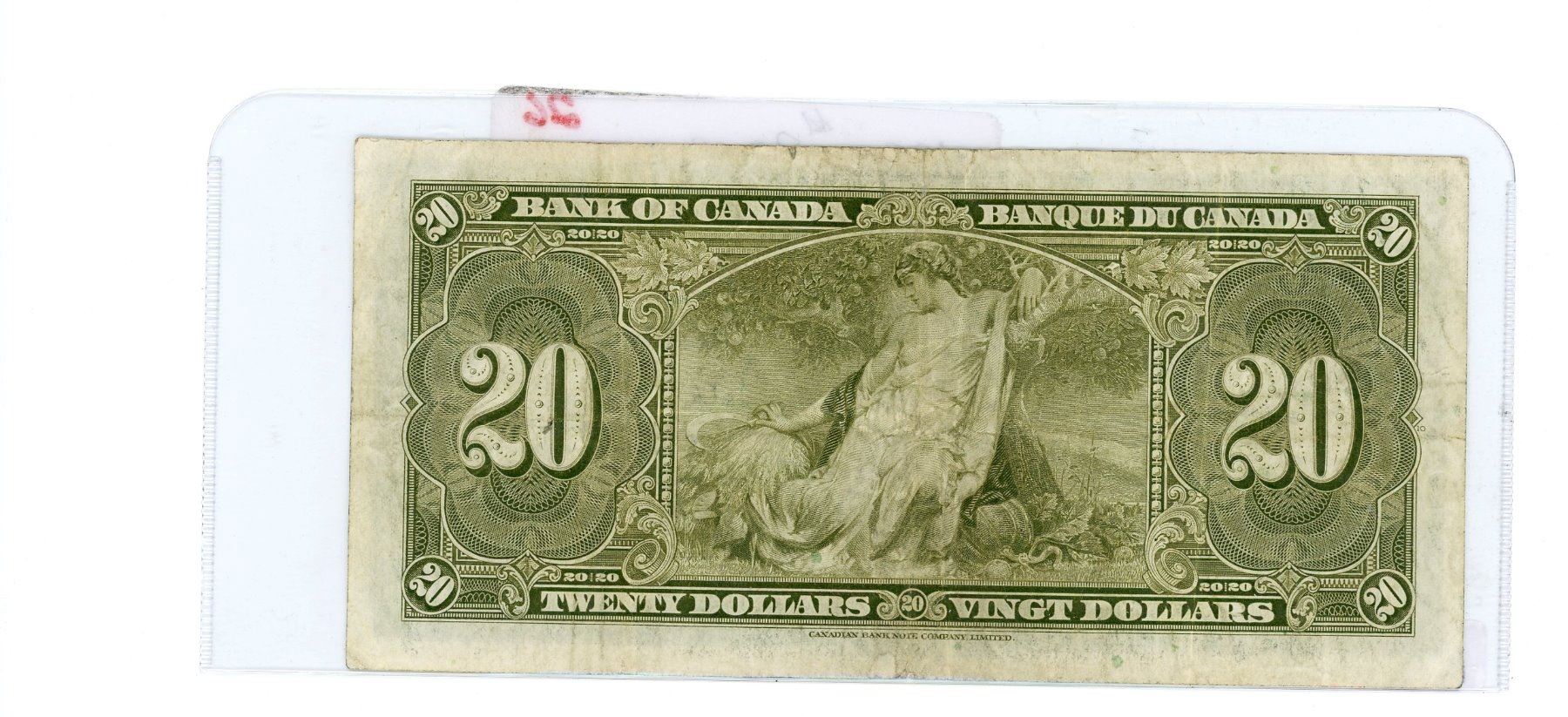 TWENTY DOLLAR BILL CANADA 1937 twenty-dollar-bill-canada-1937