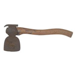 SPANISH AMERICAN WAR RELIC AXE WITH HANDWRITTEN H