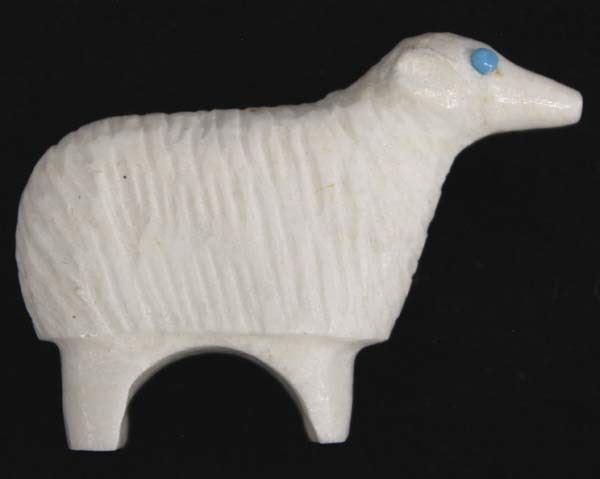 Navajo Carved Marble Sheep Fetish