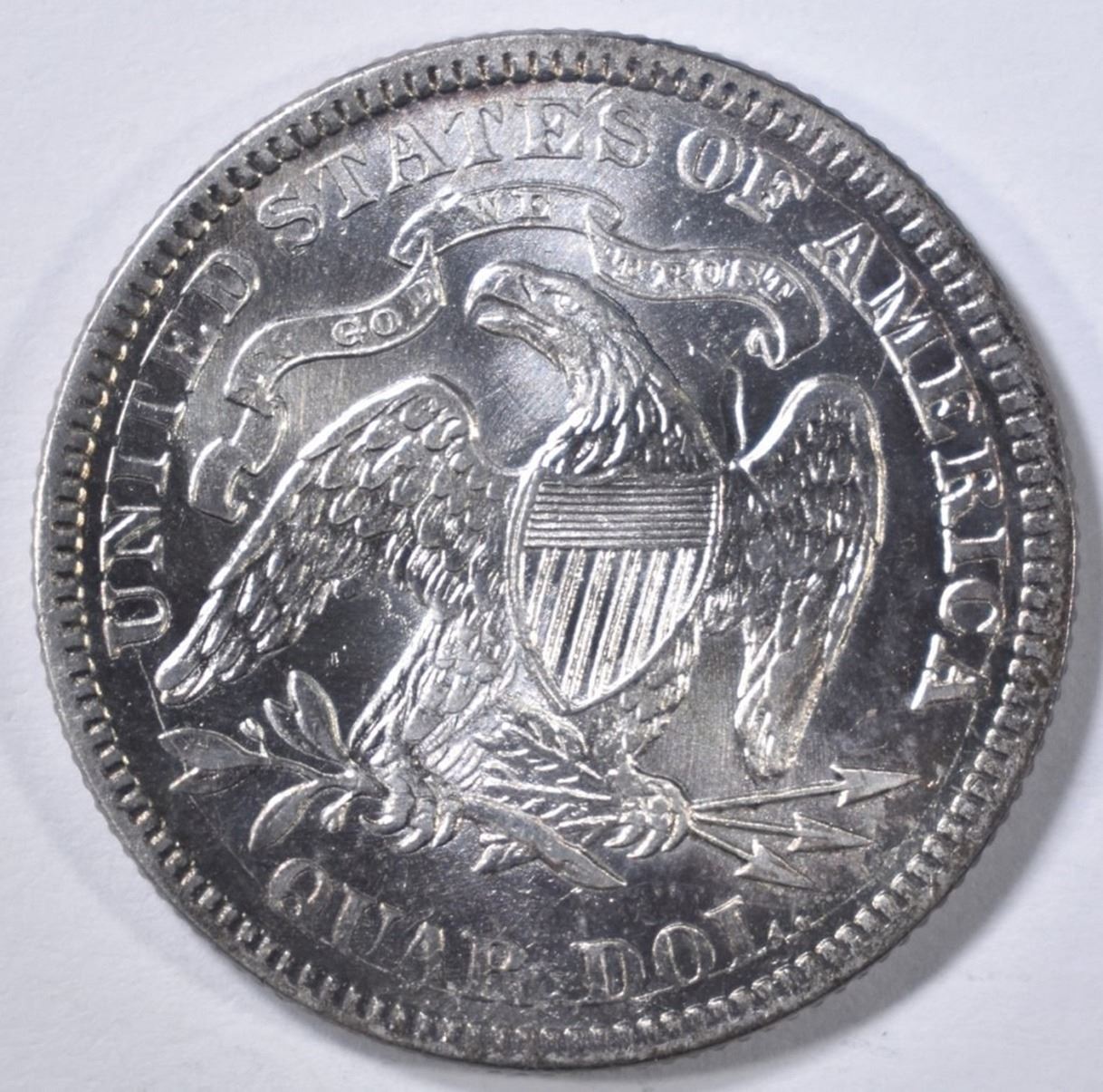 1876 SEATED LIBERTY QUARTER BU CLEANED