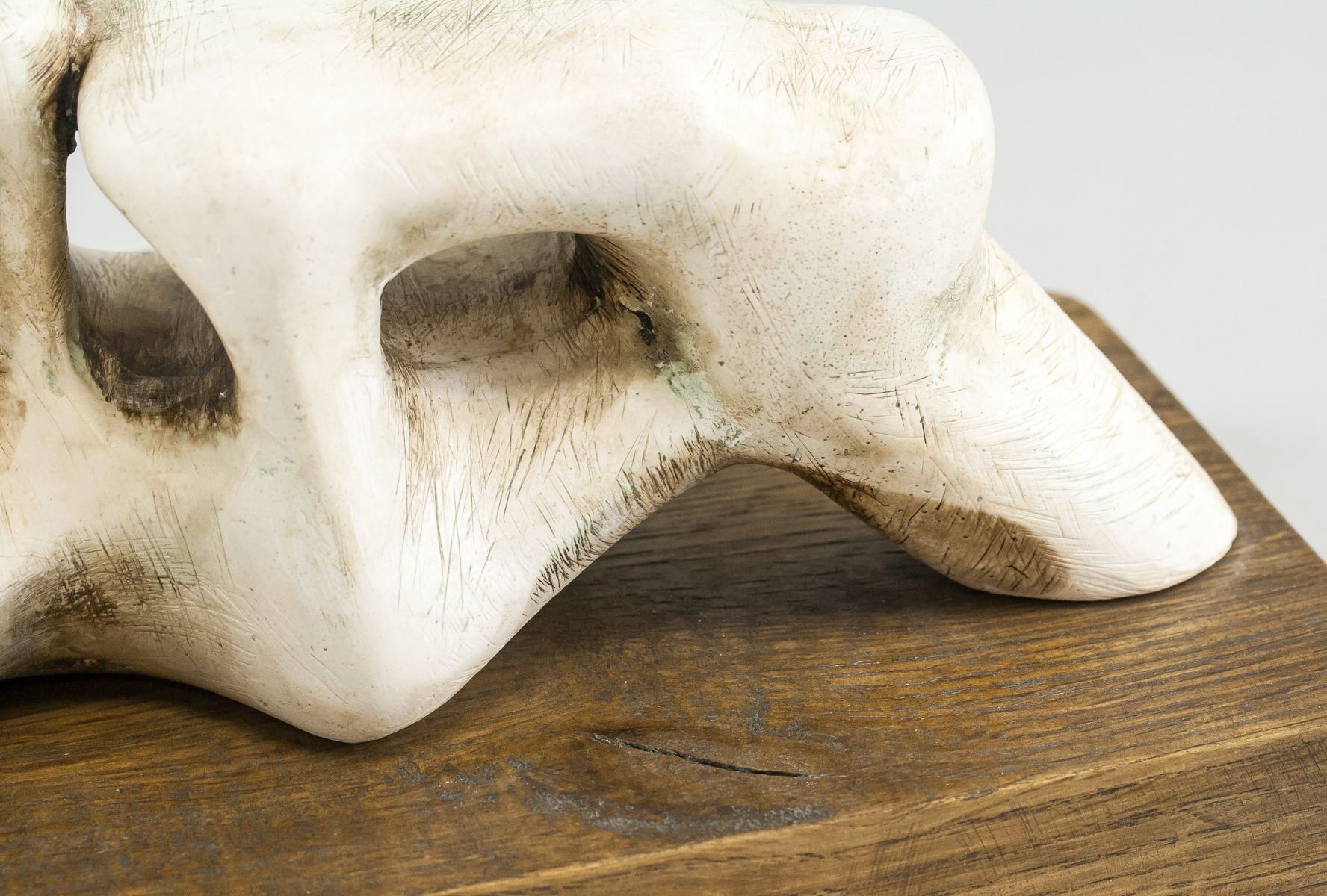 Henry Moore UK Plaster Maquette Letter Holes 1974