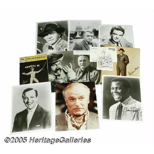 Classic Actors of Stage and Screen Signed Photos Grou Classic Actors of ...