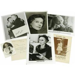 Classic Hollywood Oscar-Winning Actresses Autograph G Classic Hollywood ...