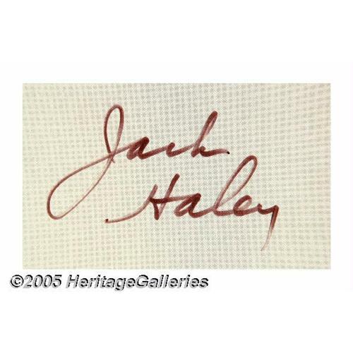 Jack Haley and Ray Bolger Signed "Wizard of Oz" Poste Jack Haley and ...