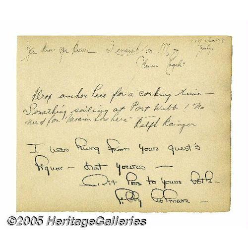 Jeanne Eagels, Ralph Rainger and Libby Holman sign Jeanne Eagels, Ralph ...