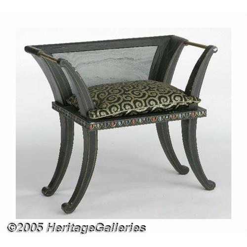 Painted Royal Palace Chair Used in Cleopatra. Offer Painted Royal ...