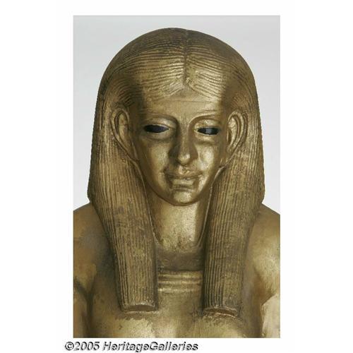 Cleopatra Standing Prop Statue. A gold-painted, 8 "Cleopatra" Standing ...