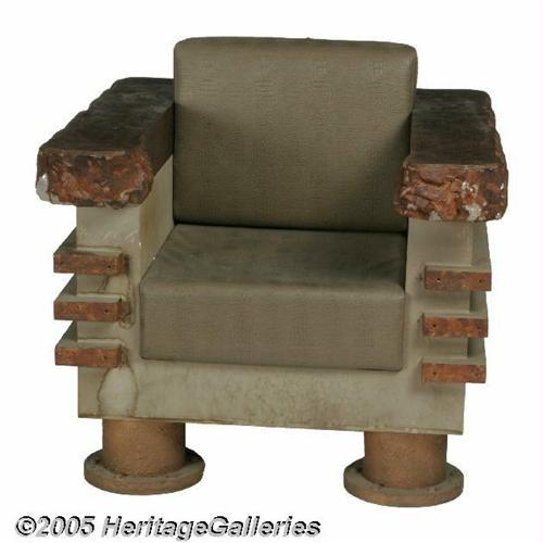 Star Trek Klingon Marble Slab Chair Prop. From an "Star Trek" Klingon ...