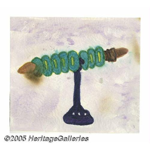 Ken Strickfaden Concept Art #3. A 9" x 8" design f Ken Strickfaden ...