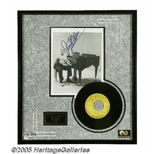 Jerry Lee Lewis Record and Signed Photo. Originall Jerry Lee Lewis ...