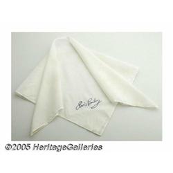Elvis Presley Scarf. This white silk scarf has Elvi Elvis Presley Scarf.