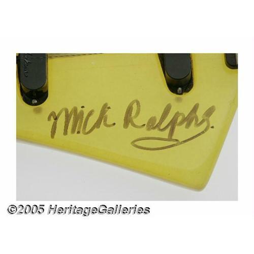 Mick Ralphs Signed Custom Guitar. One of the great Mick Ralphs Signed ...