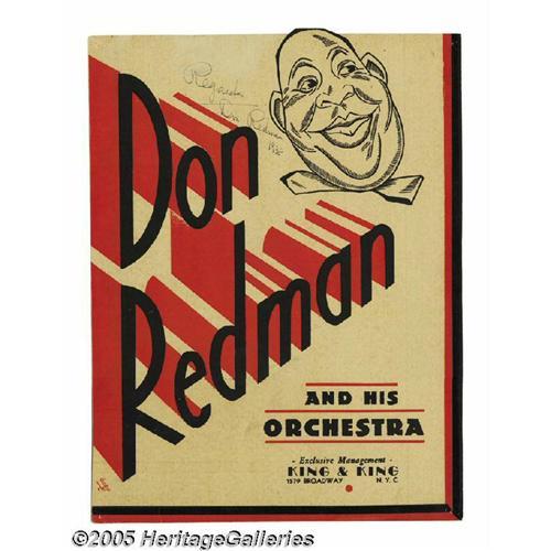 Don Redman Signed Window Card. Don Redman was a tru Don Redman Signed ...
