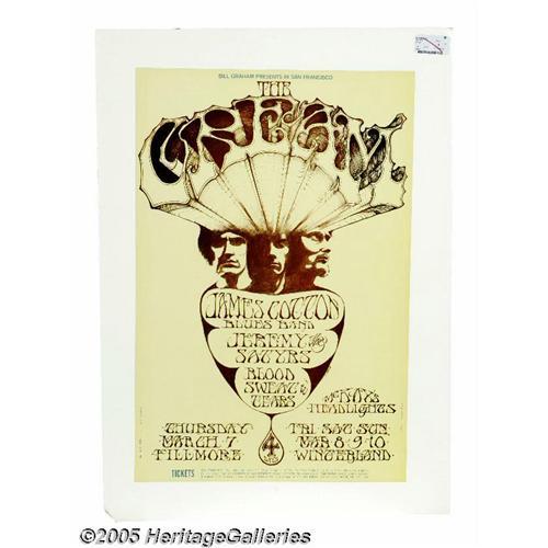 Cream - Winterland Concert Poster (Bill Graham Presen Cream ...