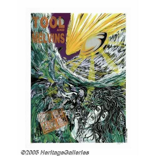 Allen Jaeger -- Tool/Melvins Artist Signed Concert Po Allen Jaeger ...