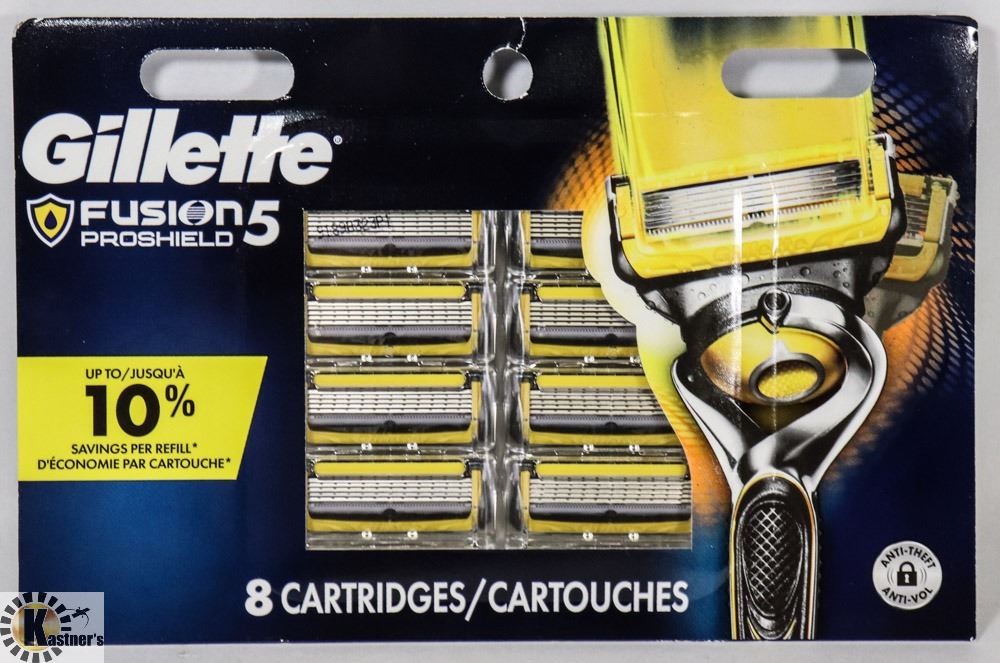 GILLETTE FUSION PROSHIELD 5 RAZOR 8 PACK - Kastner Auctions