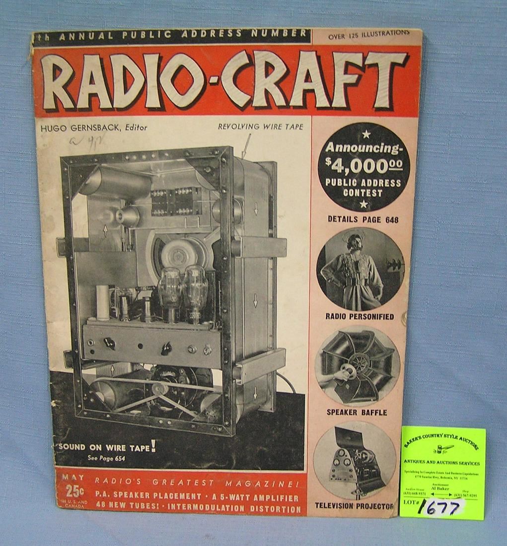 Vintage Radio Craft magazine