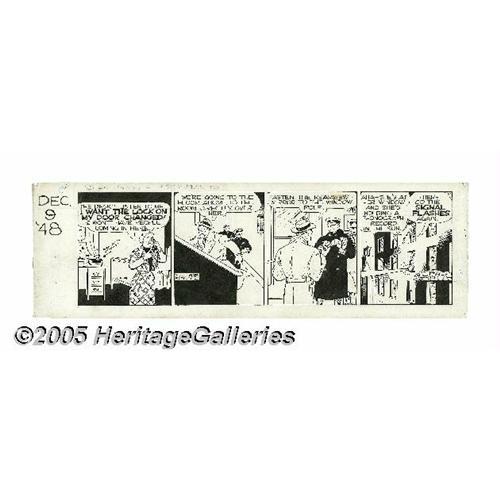 Chester Gould - Dick Tracy Daily Comic Strip Original A