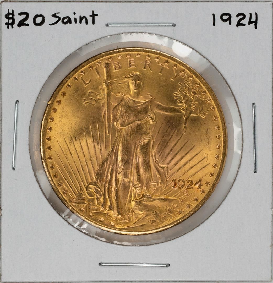 1924 $20 Saint Gaudens Double Eagle Gold Coin