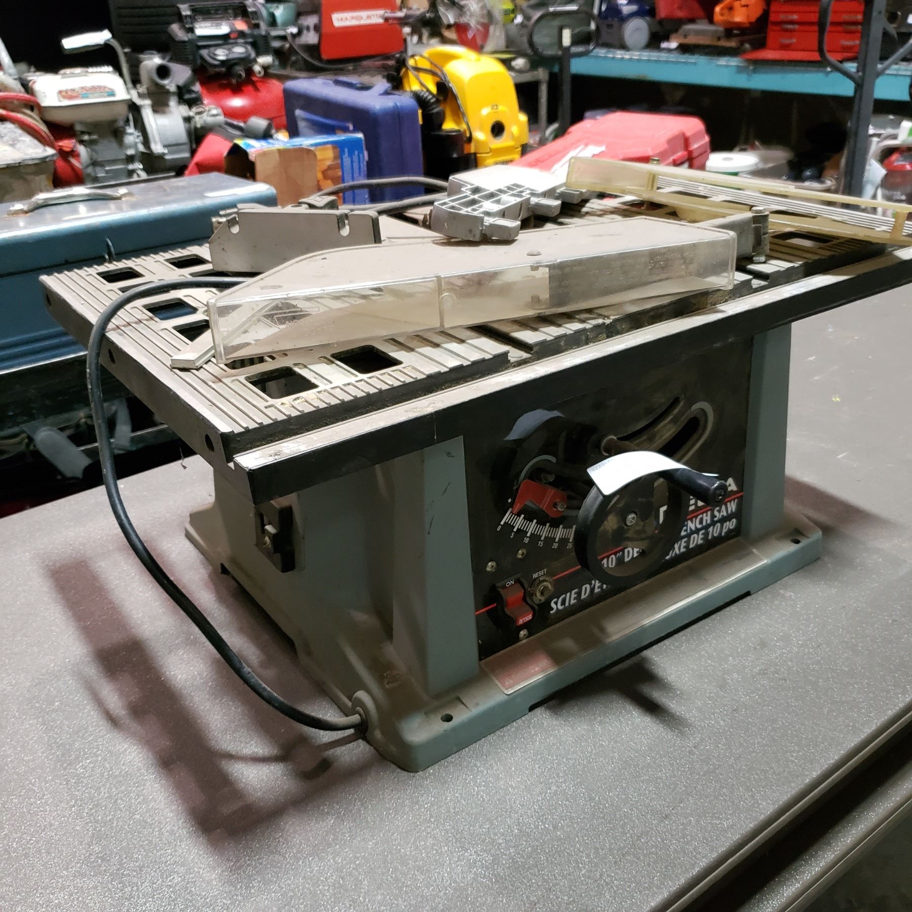 DELTA 10 INCH TABLE SAW Big Valley Auction DELTA 10 INCH TABLE SAW Big Valley Auction